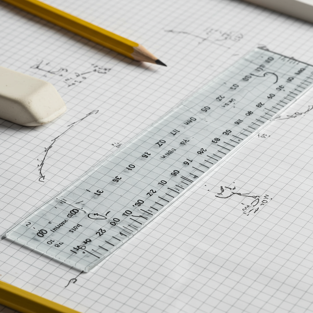 Ruler – 30 cm Transparent Plastic – abprinthub.ae